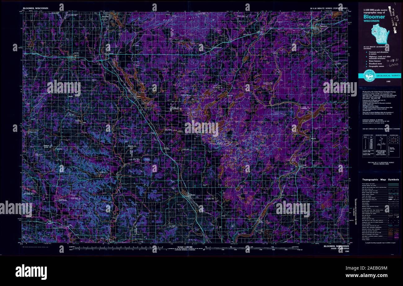 Bloomer map hi-res stock photography and images - Alamy