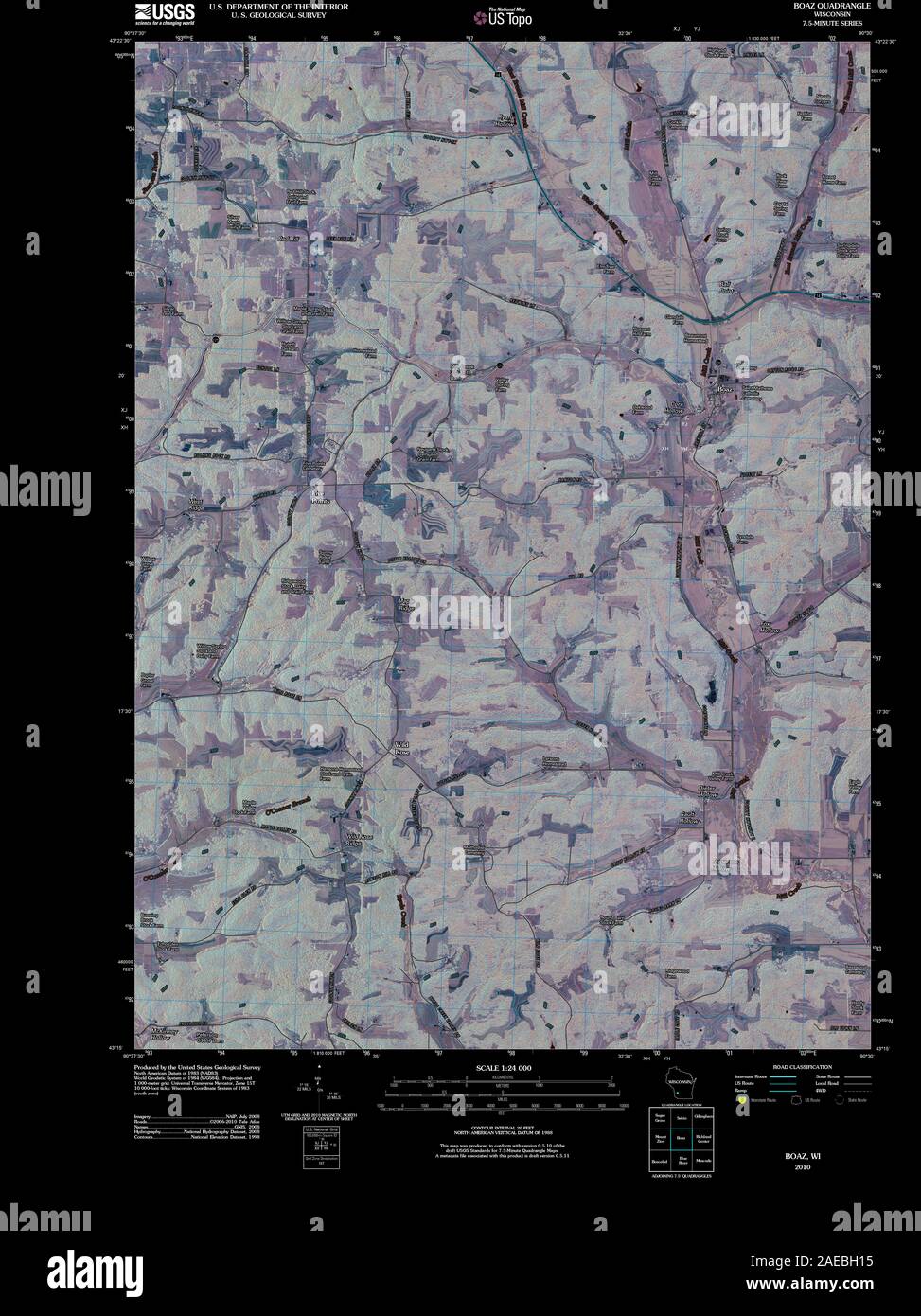Map of boaz hi-res stock photography and images - Alamy