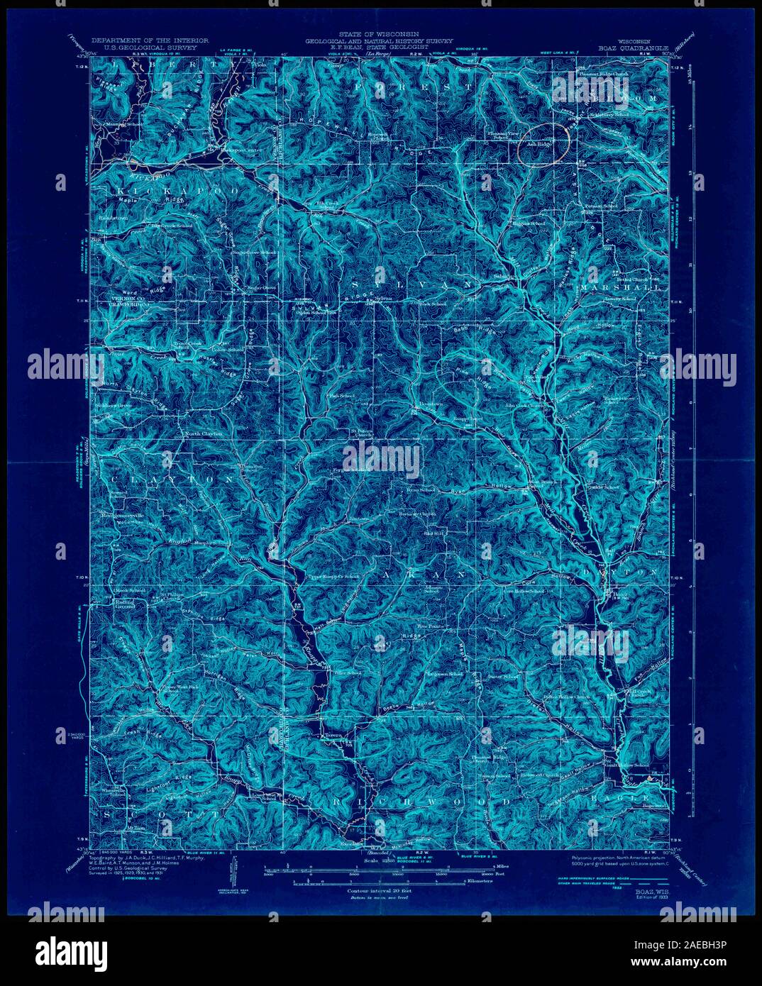 Map of boaz hi-res stock photography and images - Alamy