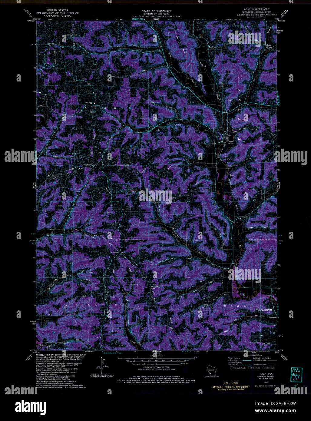 Map of boaz hi-res stock photography and images - Alamy