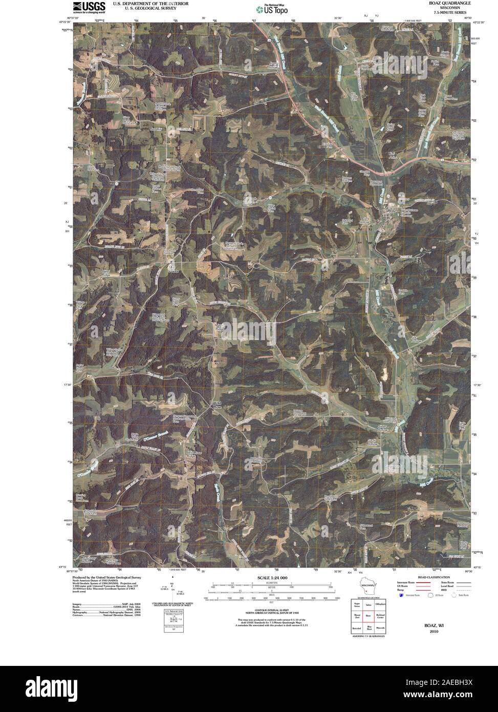 Map of boaz hi-res stock photography and images - Alamy