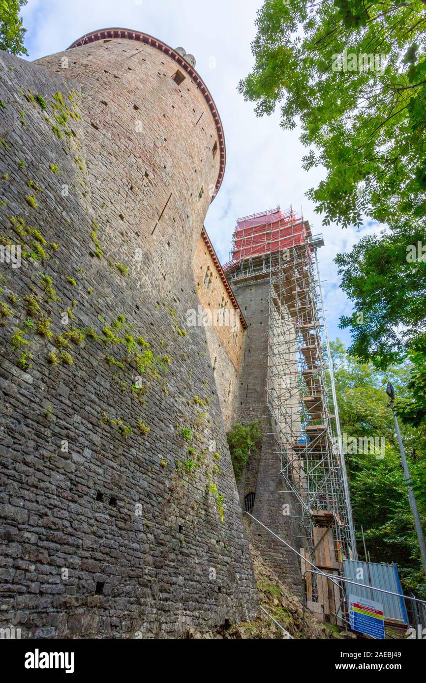 Maintenance and repair of the impressive stone walls and towers at the ...
