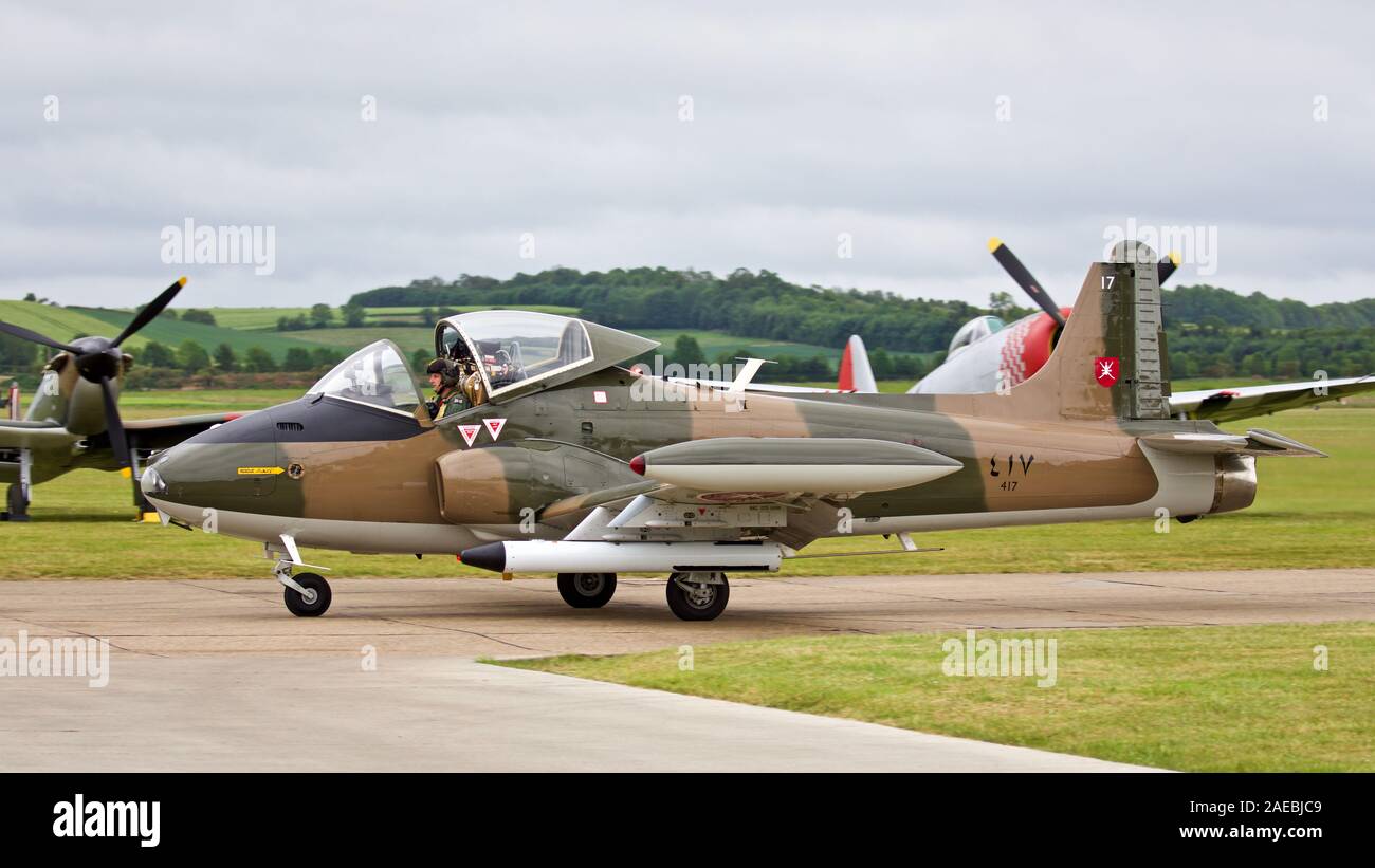 British Aircraft Corporation (BAC) 167 Strikemaster taxiing at IWM ...