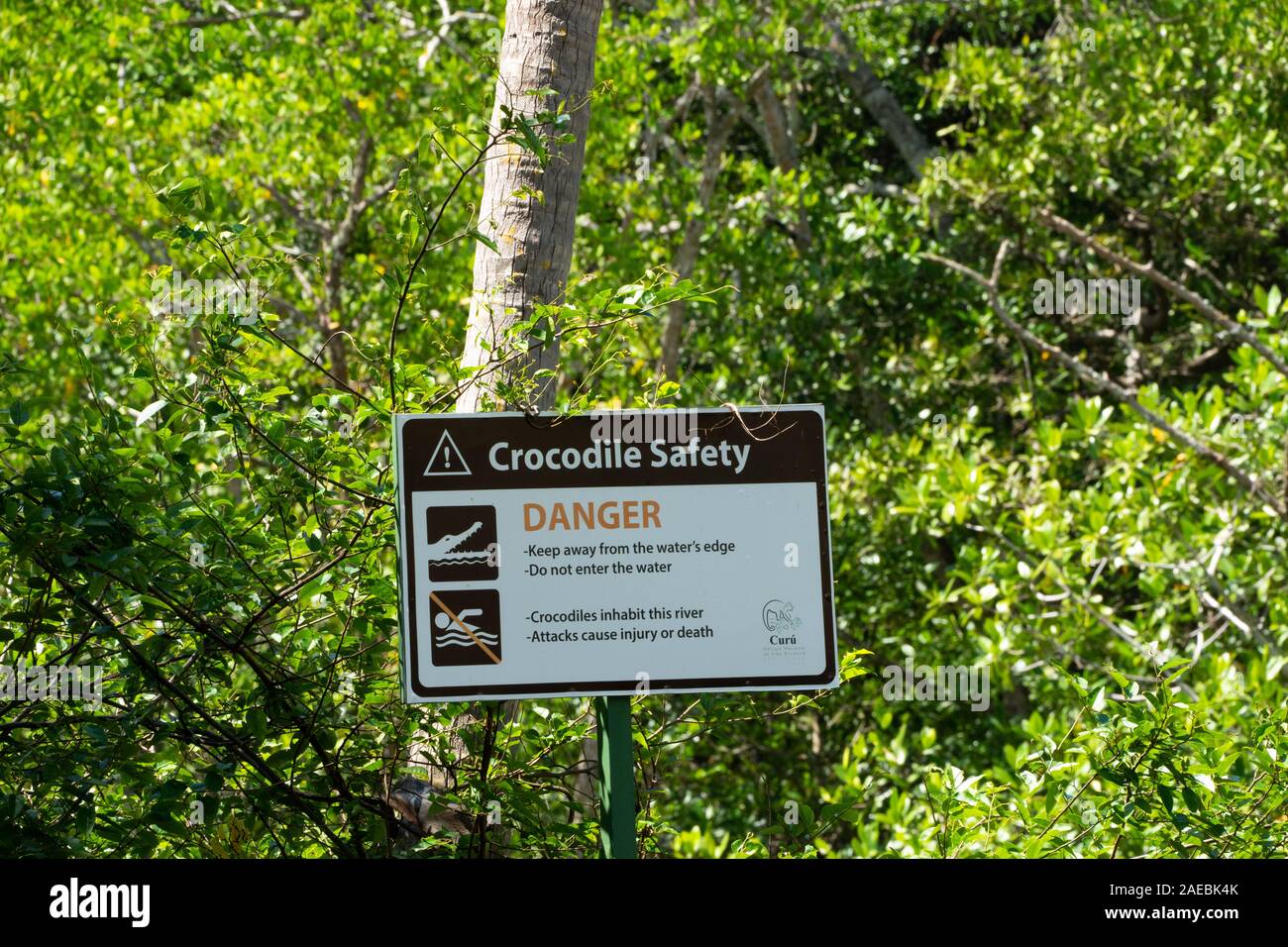 Crocodile warning sign hi-res stock photography and images - Alamy