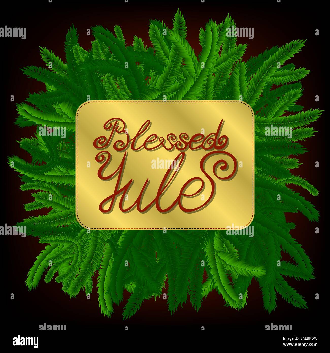 Blessed yule vector vectors hi-res stock photography and images - Alamy
