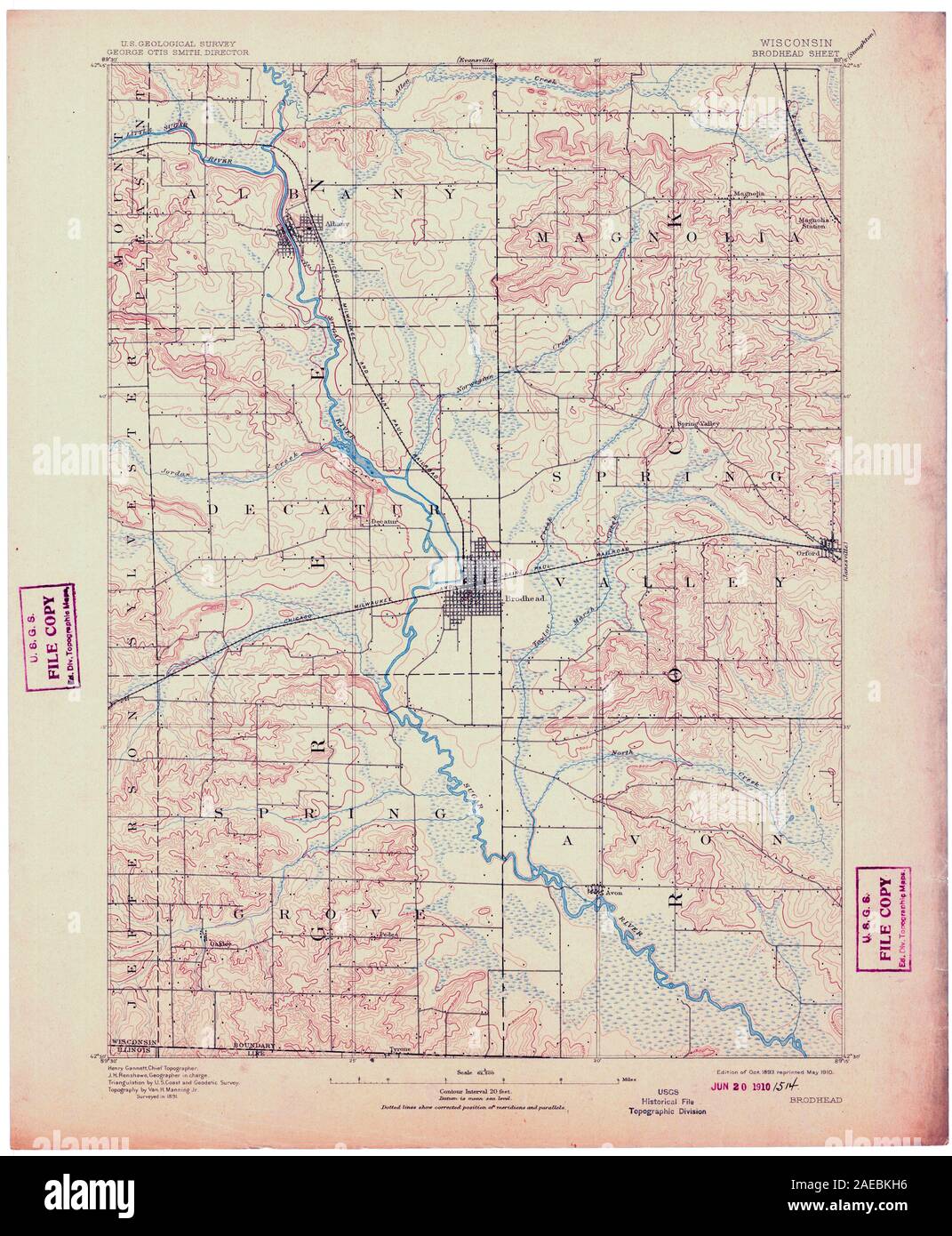 Map of brodhead hi-res stock photography and images - Alamy