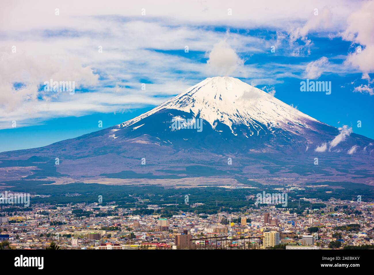 View of mt fuji and gotemba city hi-res stock photography and images ...