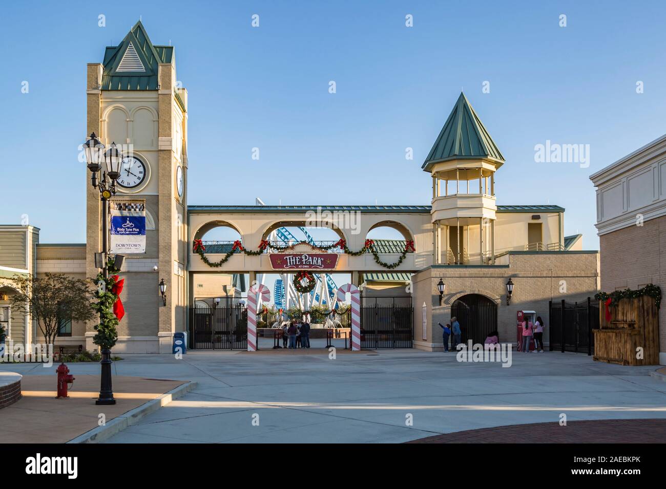 Entrance to OWA Entertainment and Amusement Park in Foley, Alabama ...