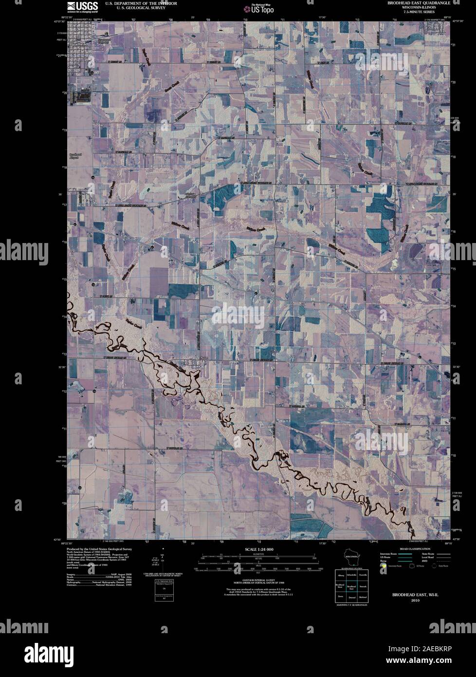 Map of brodhead hi-res stock photography and images - Alamy