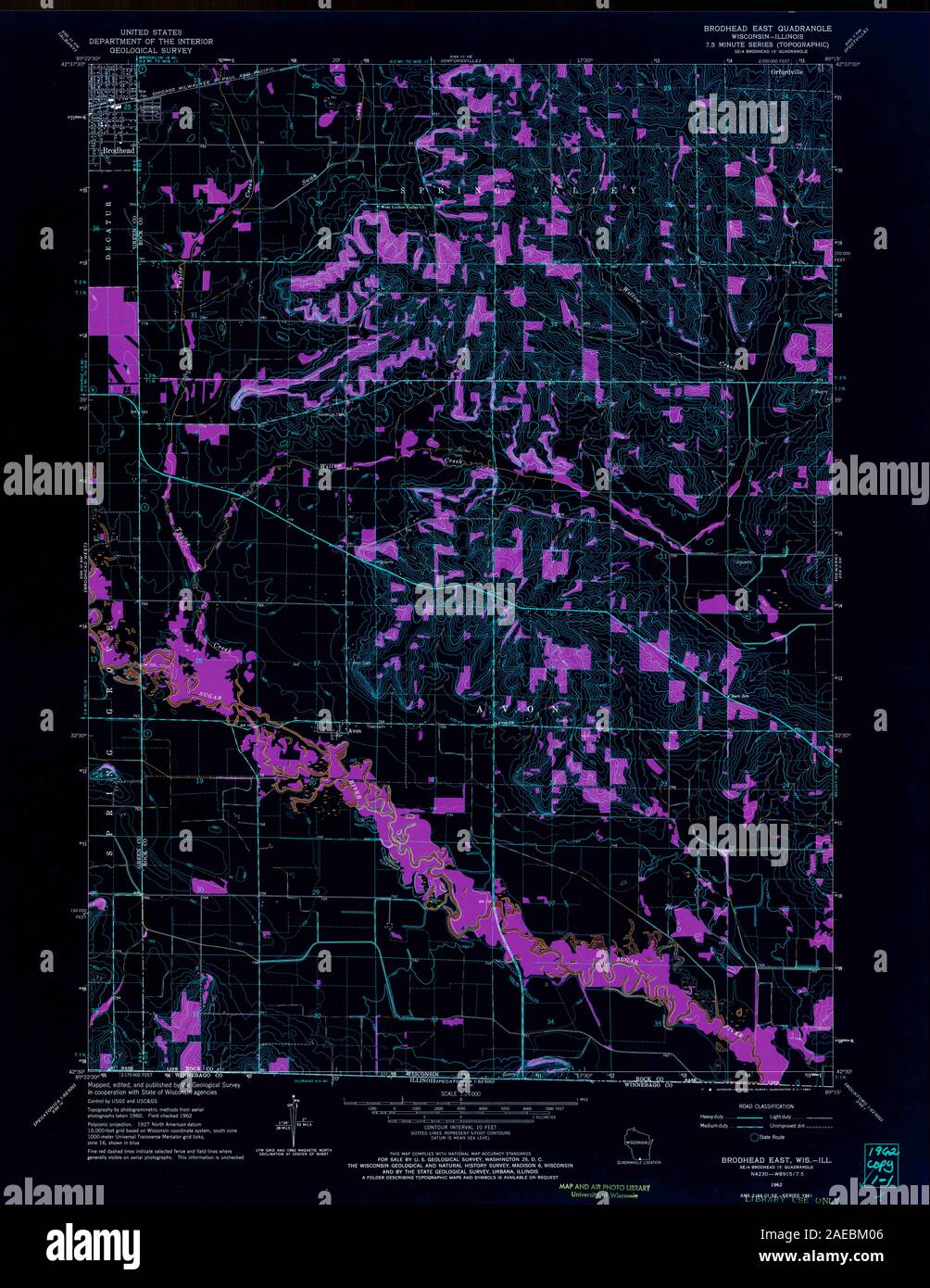 Map of brodhead hi-res stock photography and images - Alamy