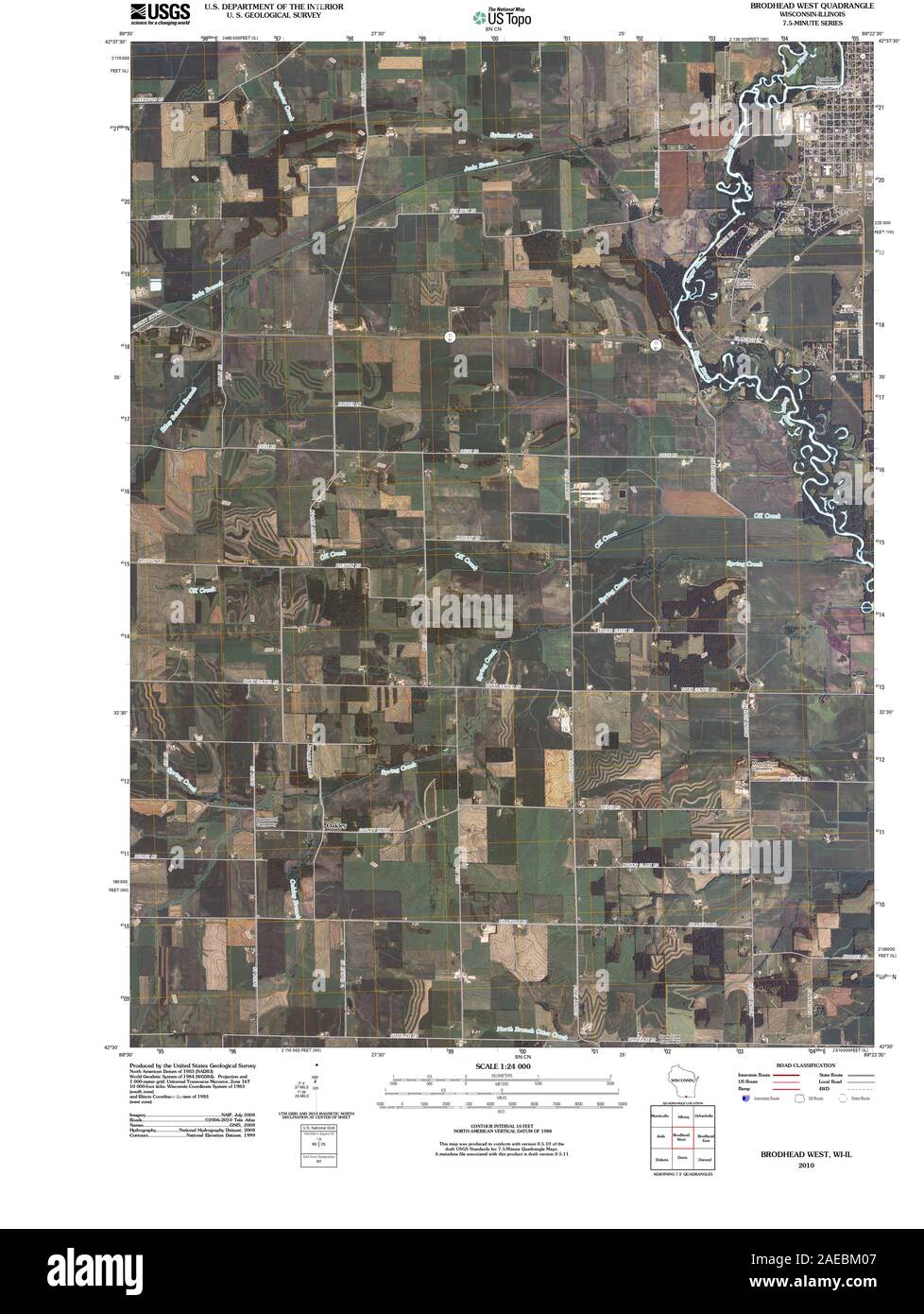 Map of brodhead hi-res stock photography and images - Alamy