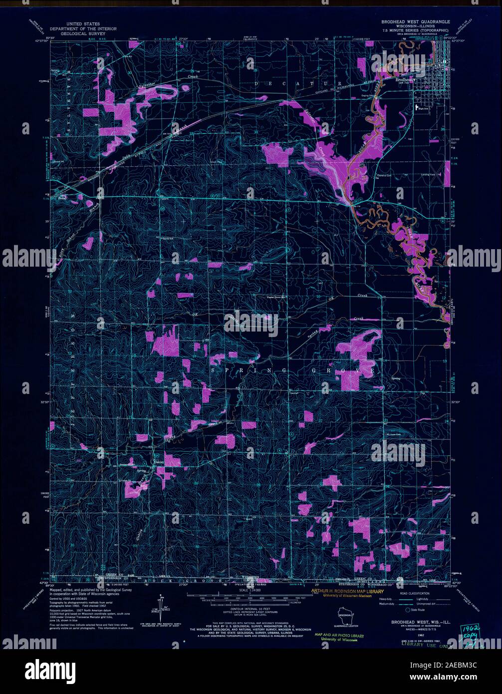 Map of brodhead hi-res stock photography and images - Alamy