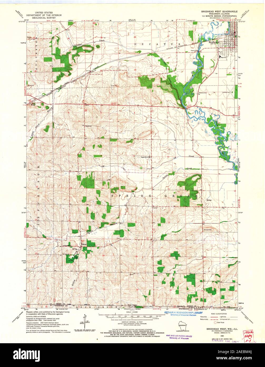 Map of brodhead hi-res stock photography and images - Alamy
