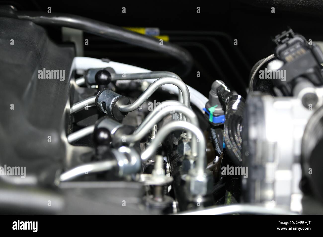 The powerful engine of a car. Internal design of engine. Car engine ...