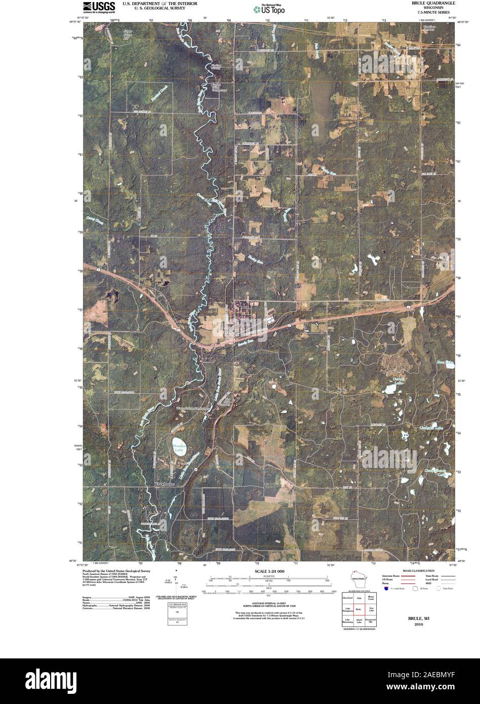 Map of brule Cut Out Stock Images & Pictures - Alamy