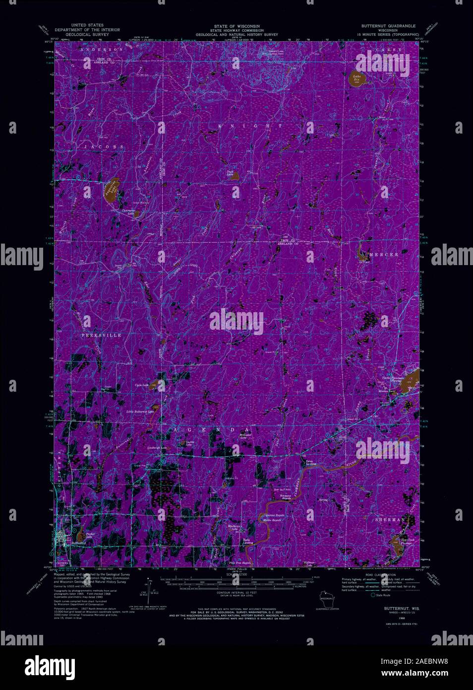 Map of butternut hi-res stock photography and images - Alamy