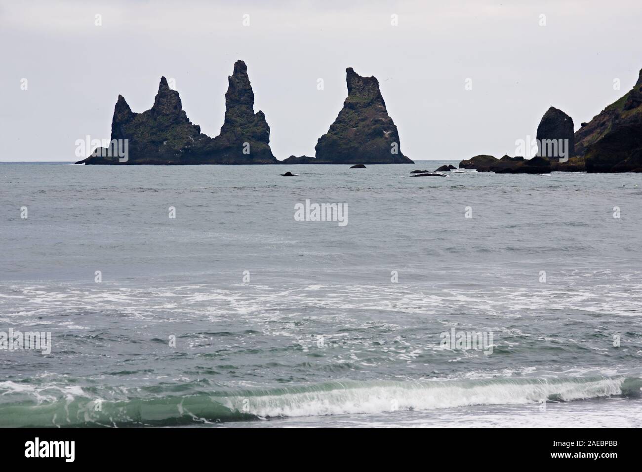 The famous volcanic rocks at Vik, Iceland Stock Photo - Alamy