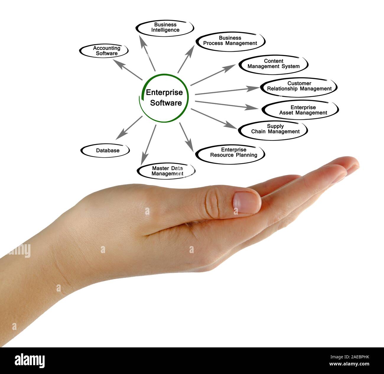 Diagram of Enterprise Software Stock Photo - Alamy