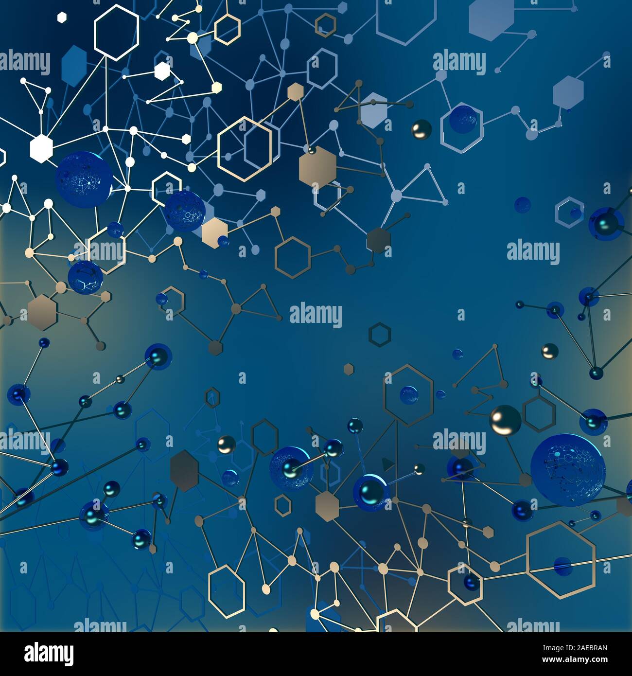 Abstract Techno Background with Science Design Elements Stock Photo - Alamy