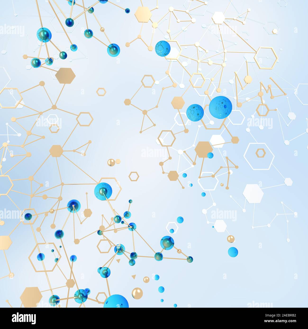 Abstract Techno Background with Science Design Elements Stock Photo - Alamy