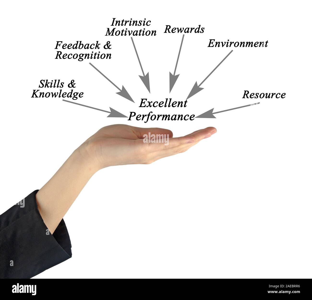 Diagram of Excellent Performance Stock Photo - Alamy