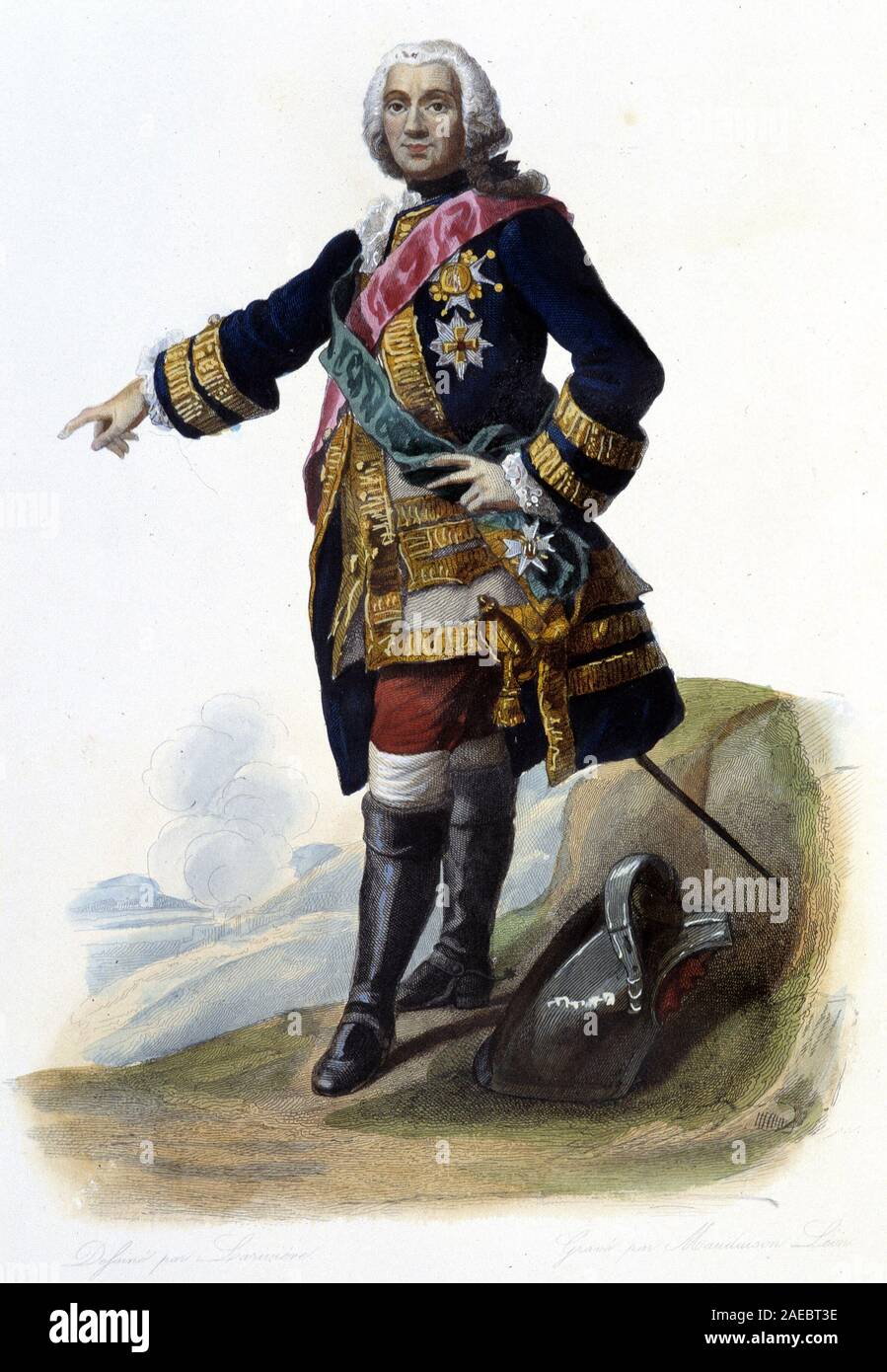 Francois de Chevert (1693-1769) General du Roi Louis XIV- in "Le ...
