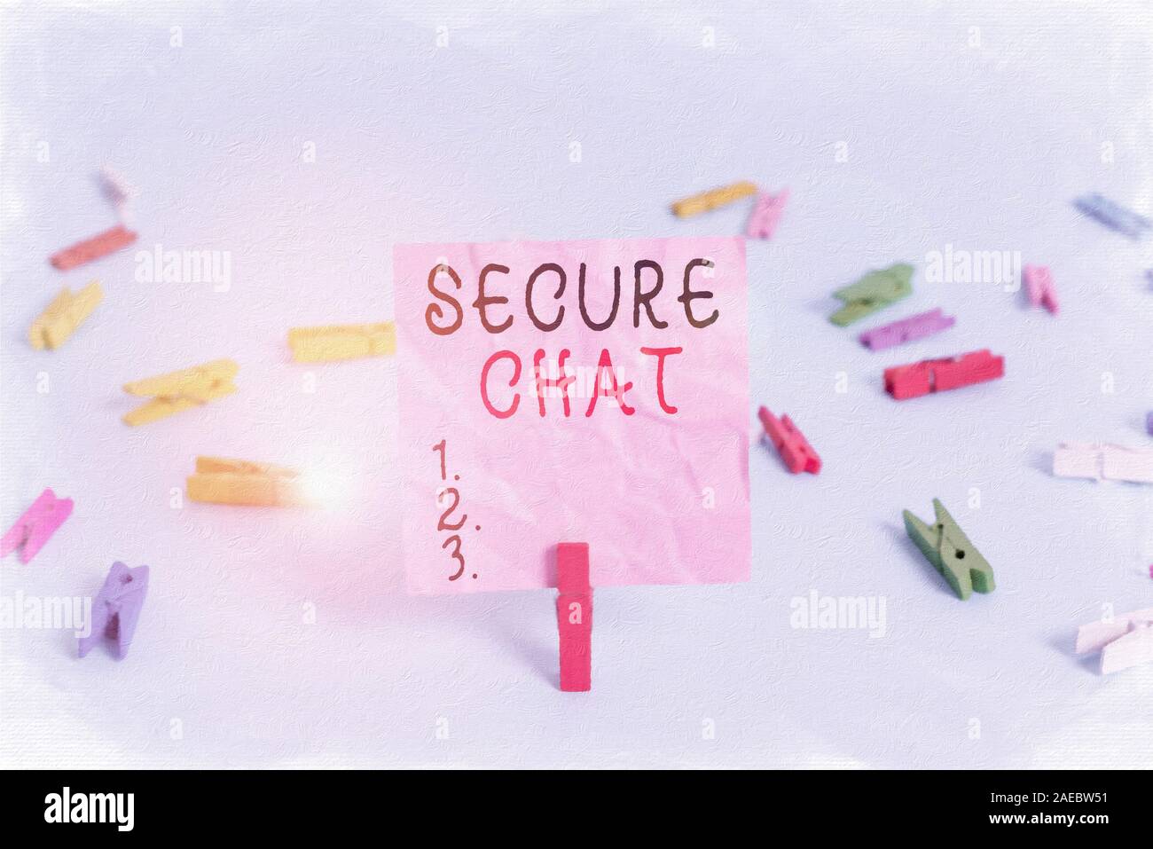 Handwriting text Secure Chat. Conceptual photo approach to protect messages when sent beyond the ...