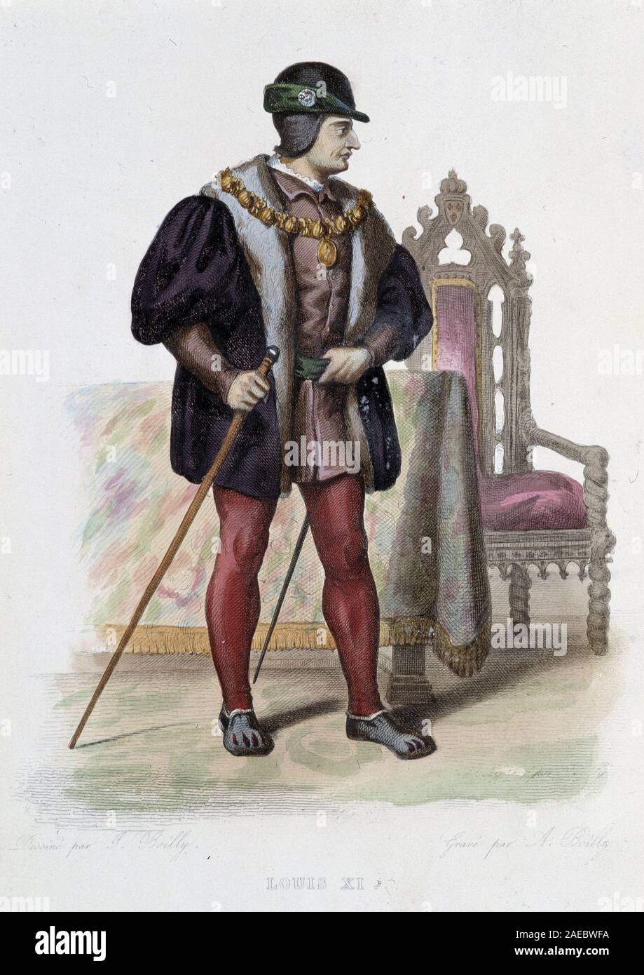 Portrait de louis xi de france hi-res stock photography and images - Alamy