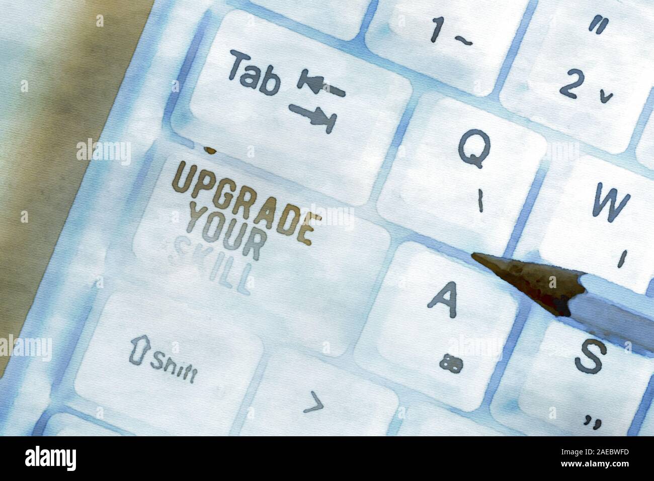 Handwriting text Upgrade Your Skill. Conceptual photo Expand Scope of ...