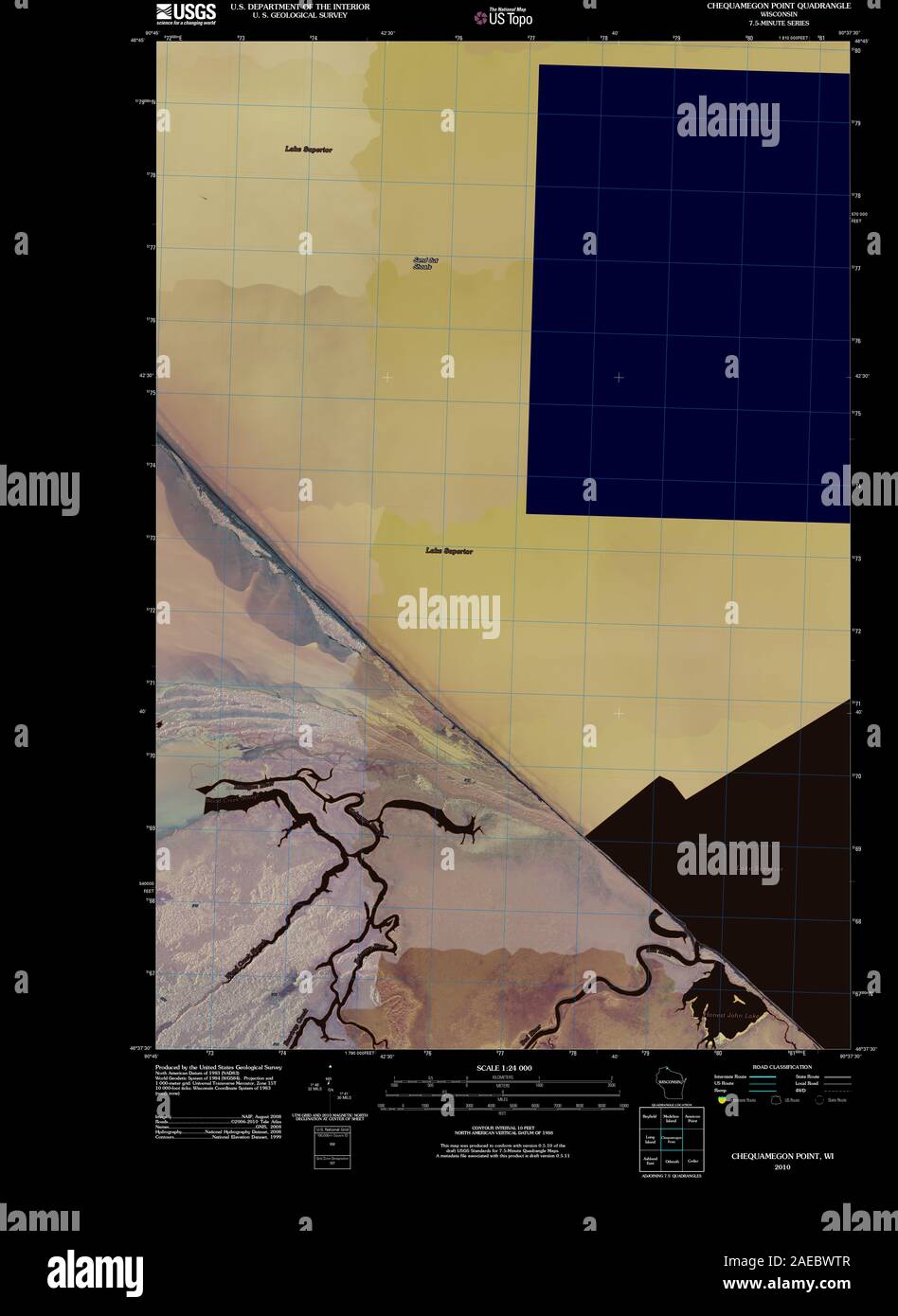 Map of chequamegon hi-res stock photography and images - Alamy