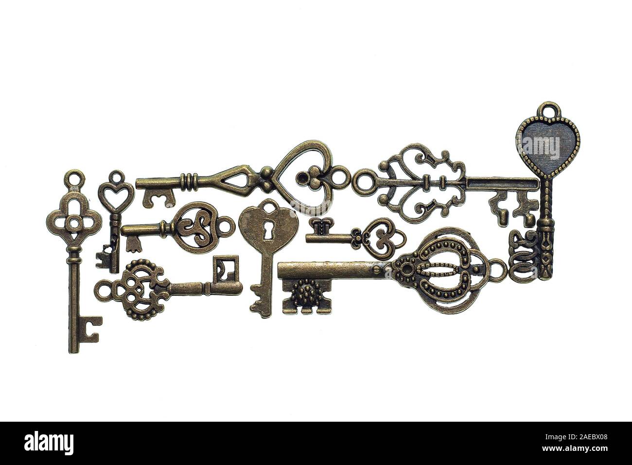 Antique Skeleton Keys Background