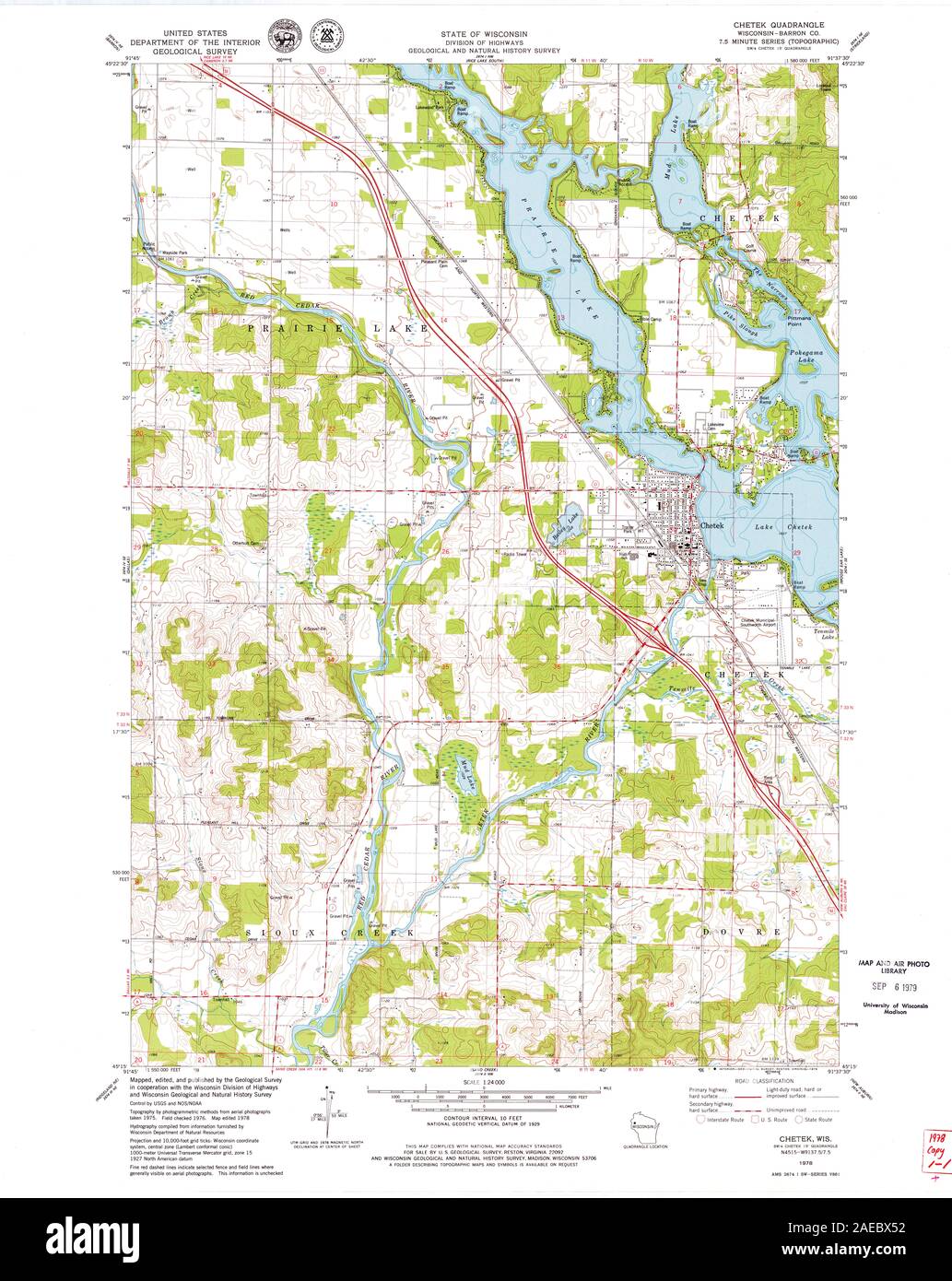 Map of chetek hi-res stock photography and images - Alamy