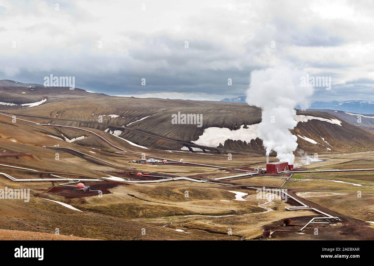 Iceland geothermal energy volcanoes hi-res stock photography and images ...