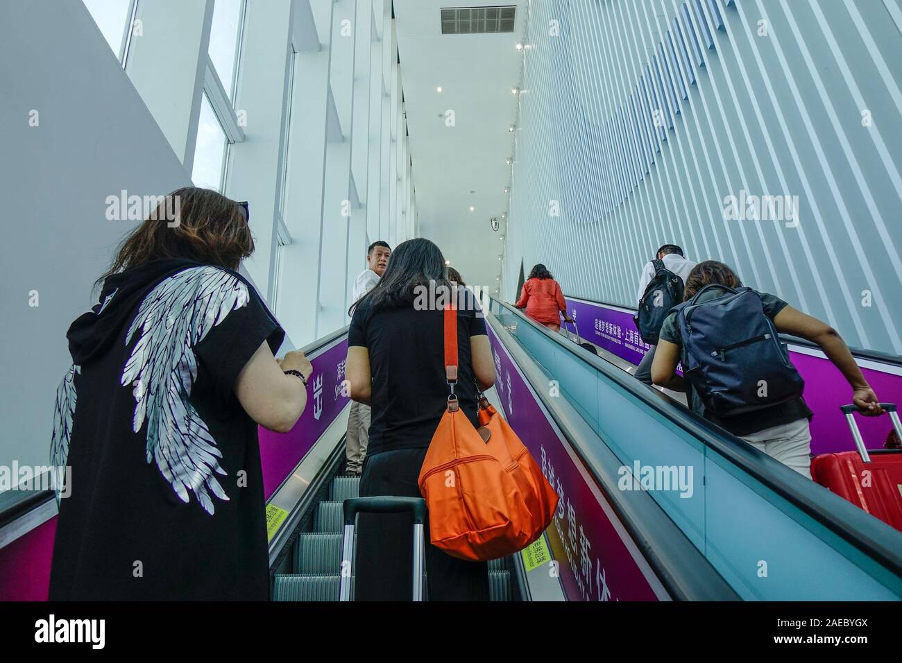 Shanghai, China - Jun 3, 2019. Passengers of Royal Caribbean Cruise ...