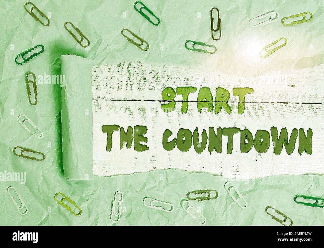 Writing note showing Start The Countdown. Business concept for Sequence ...