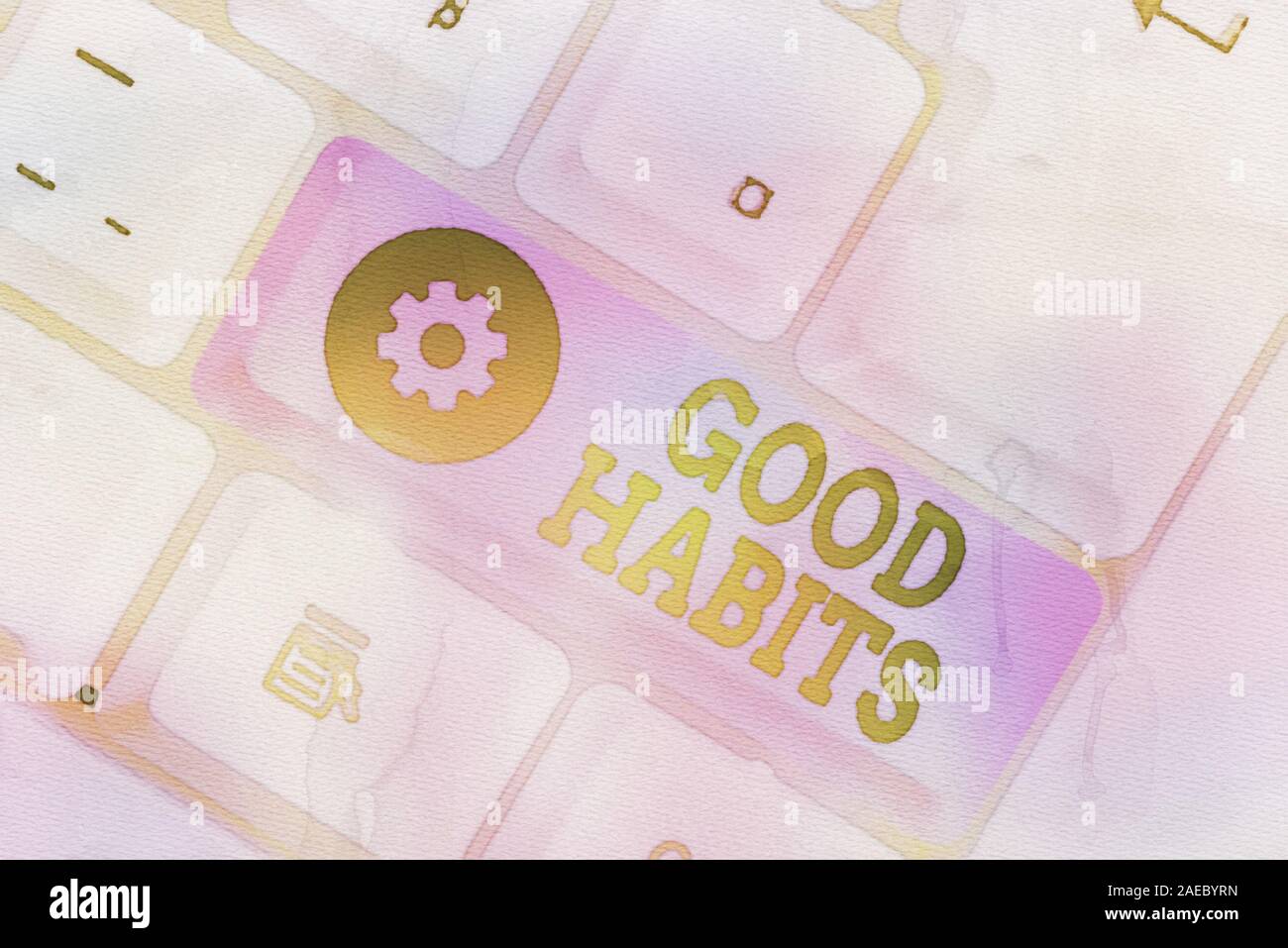 Handwriting text writing Good Habits. Conceptual photo behaviour that ...