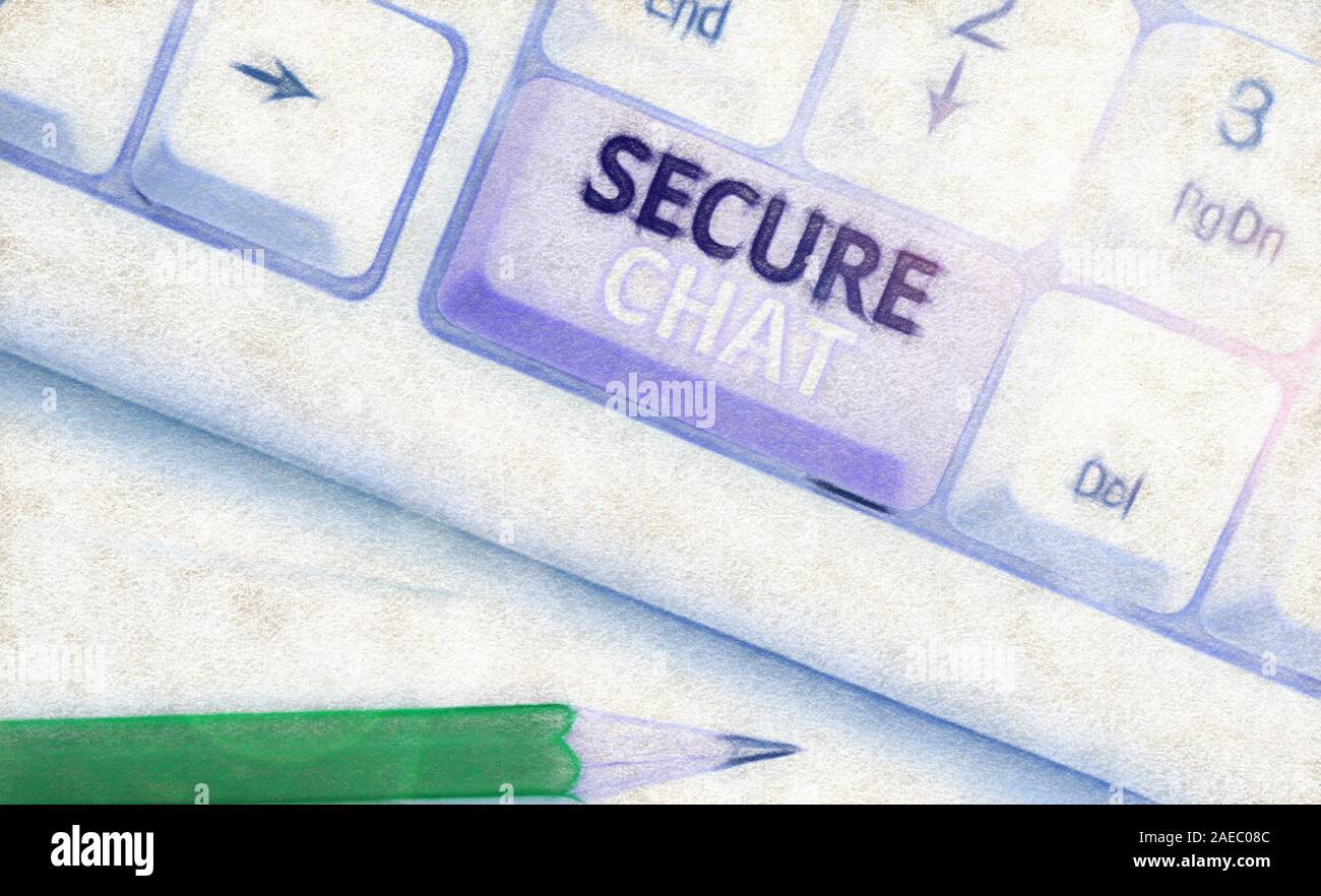 Handwriting text Secure Chat. Conceptual photo approach to protect ... Handwriting text Secure Chat. Conceptual photo approach to protect ...