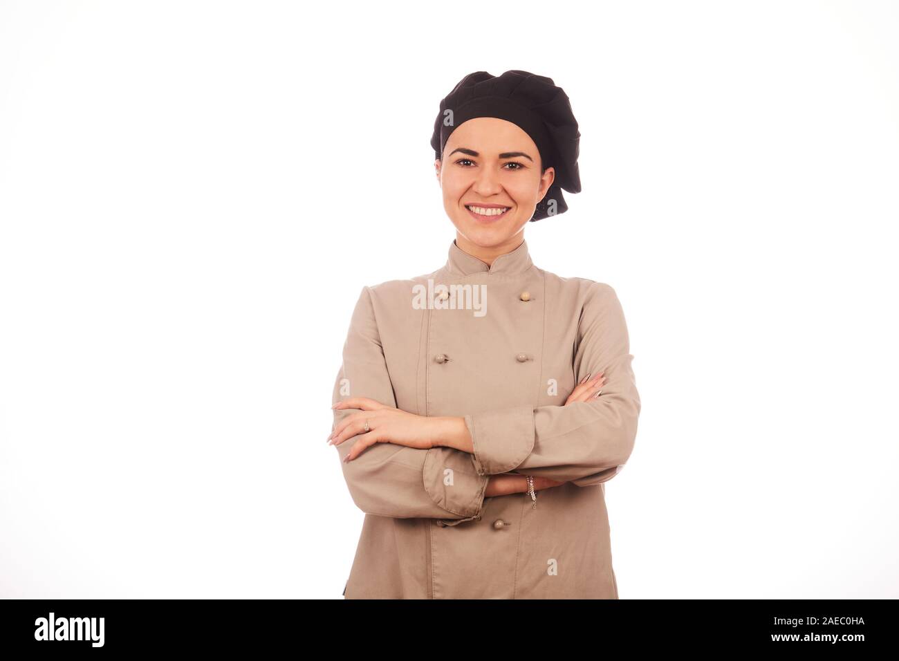 pretty female chef Stock Photo - Alamy