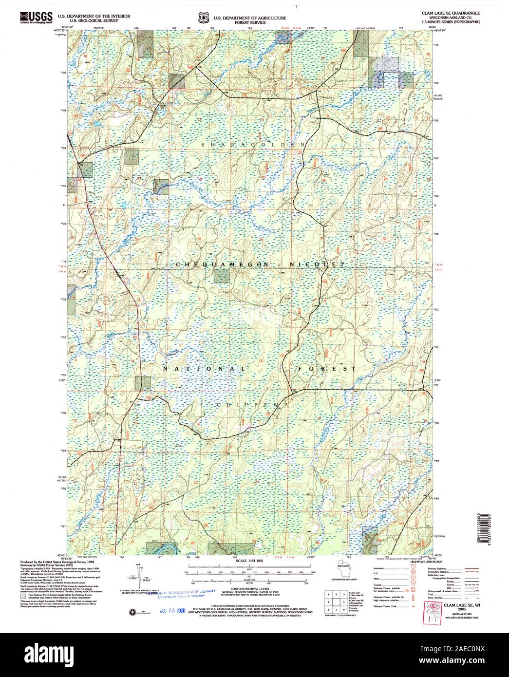 Clam lake map hi-res stock photography and images - Alamy
