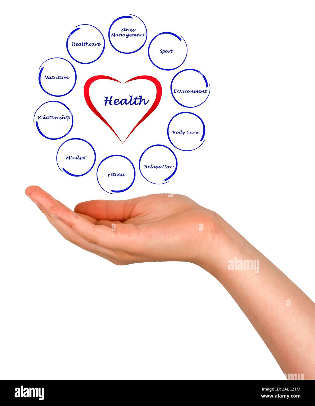 Diagram of health Stock Photo - Alamy