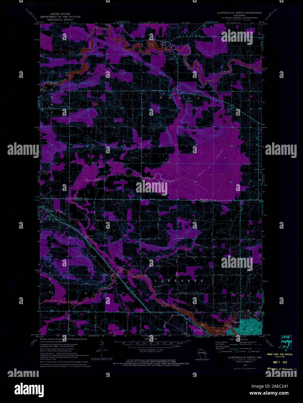 Map of clintonville hi-res stock photography and images - Alamy