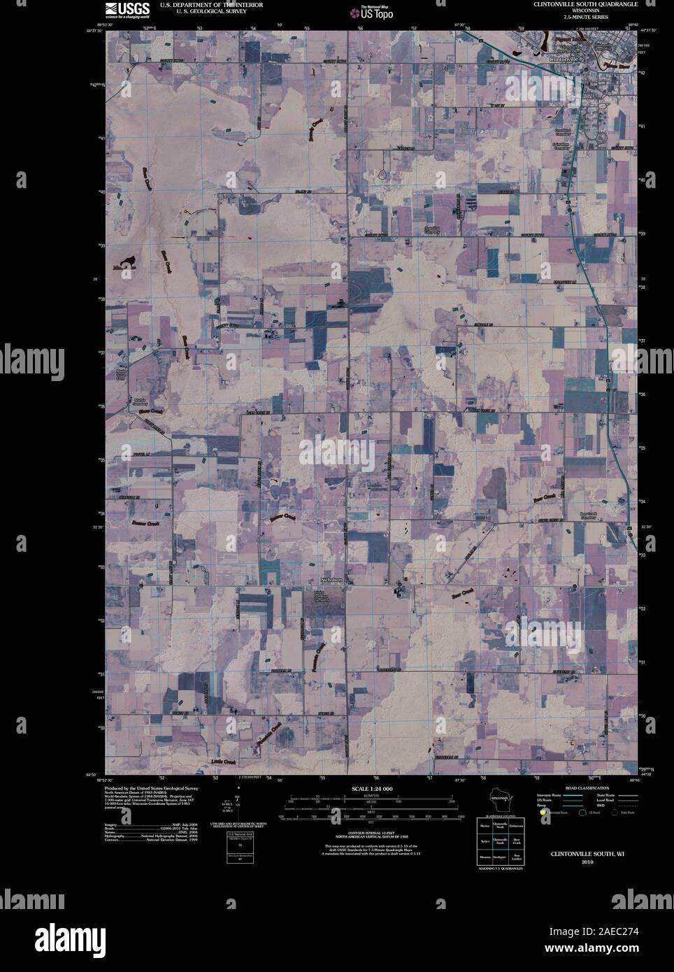 Map of clintonville hi-res stock photography and images - Alamy