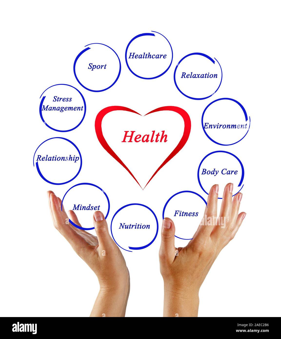 Diagram of health Stock Photo - Alamy