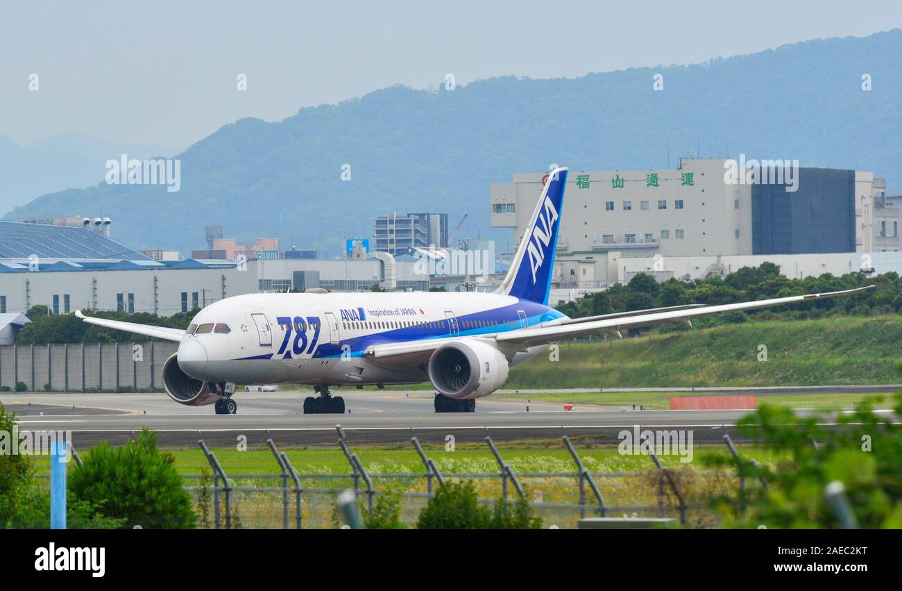 Osaka, Japan - Jun 26, 2019. JA817A All Nippon Airways Boeing 787-8 ...