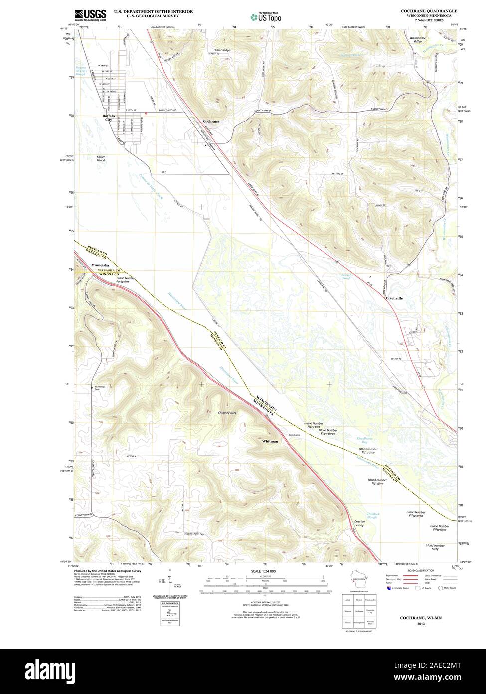 Map of cochrane hi-res stock photography and images - Alamy