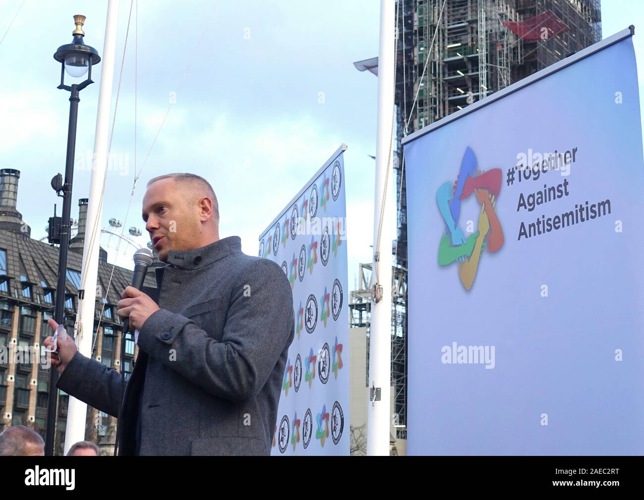 London, UK .8th December 2018. Robert Rinder (TV’s Judge Rinder) speaks ...