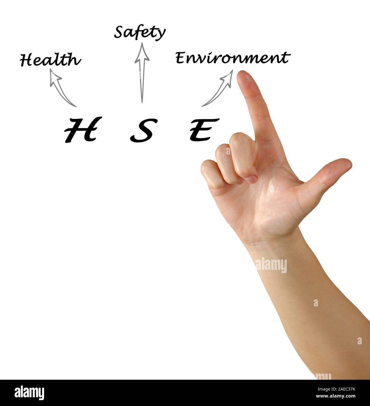 Diagram of Health and Safety Environment Stock Photo - Alamy