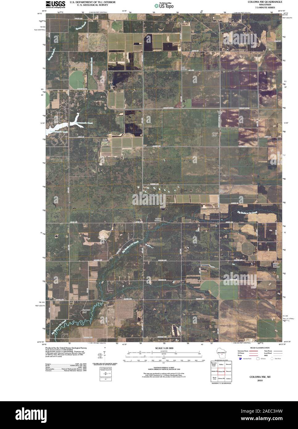 WI Coloma NW 20100715 TM Restoration Stock Photo - Alamy