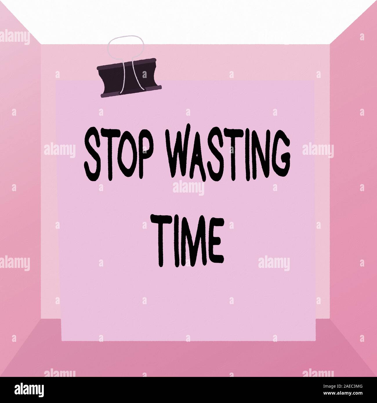 Conceptual hand writing showing Stop Wasting Time. Concept meaning ...