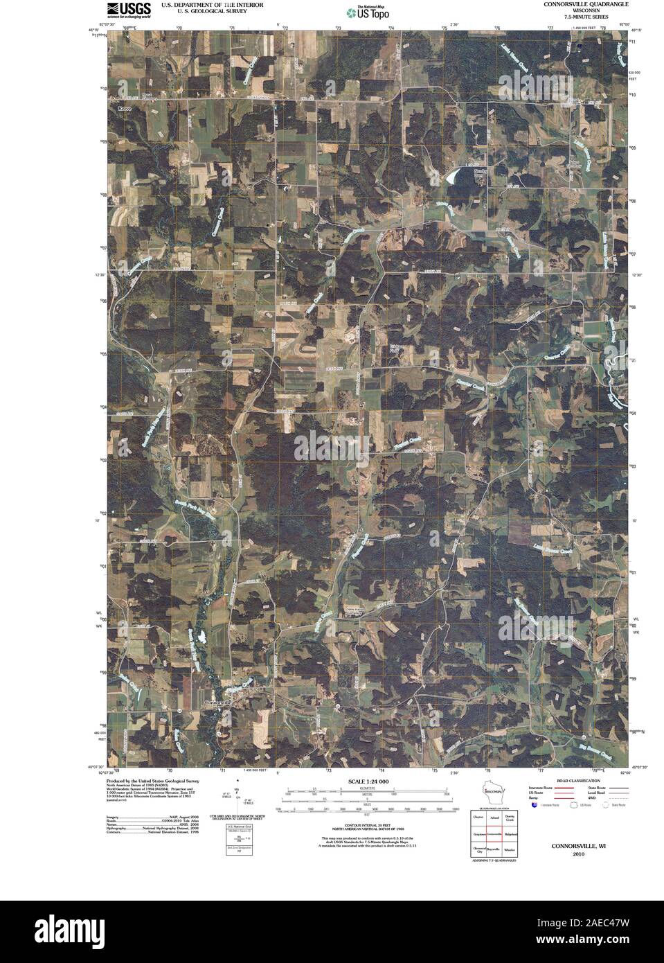 Connorsville map hi-res stock photography and images - Alamy